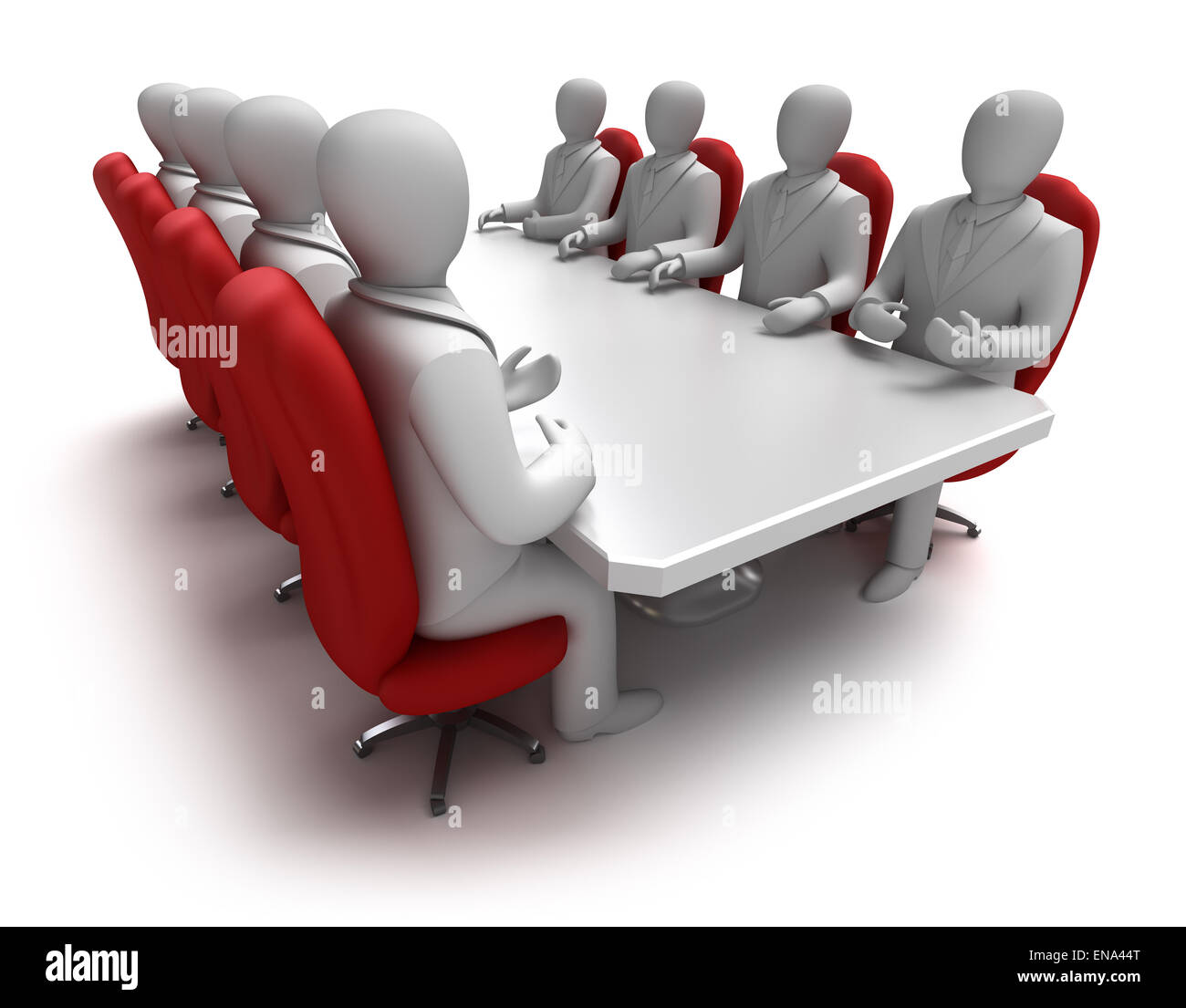 Meeting table cartoon hi-res stock photography and images - Alamy