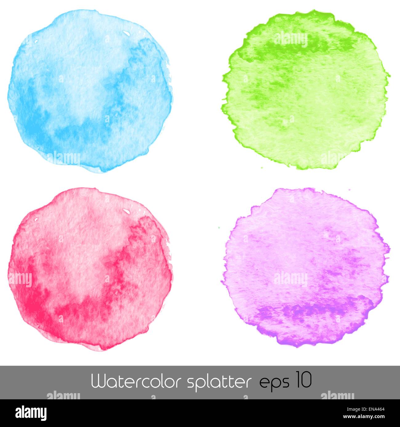 Watercolor splatters. Vector illustration EPS 10 Stock Vector Image ...