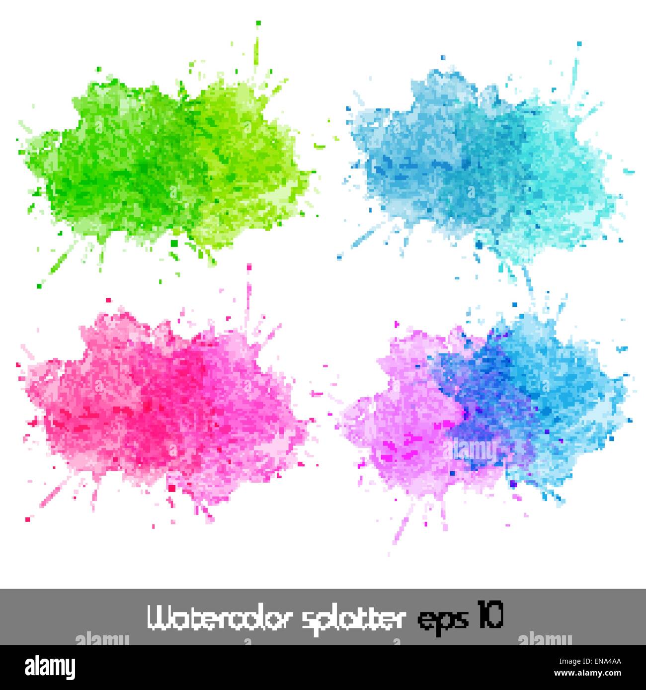 Pink and green brush splatters hi-res stock photography and images - Alamy
