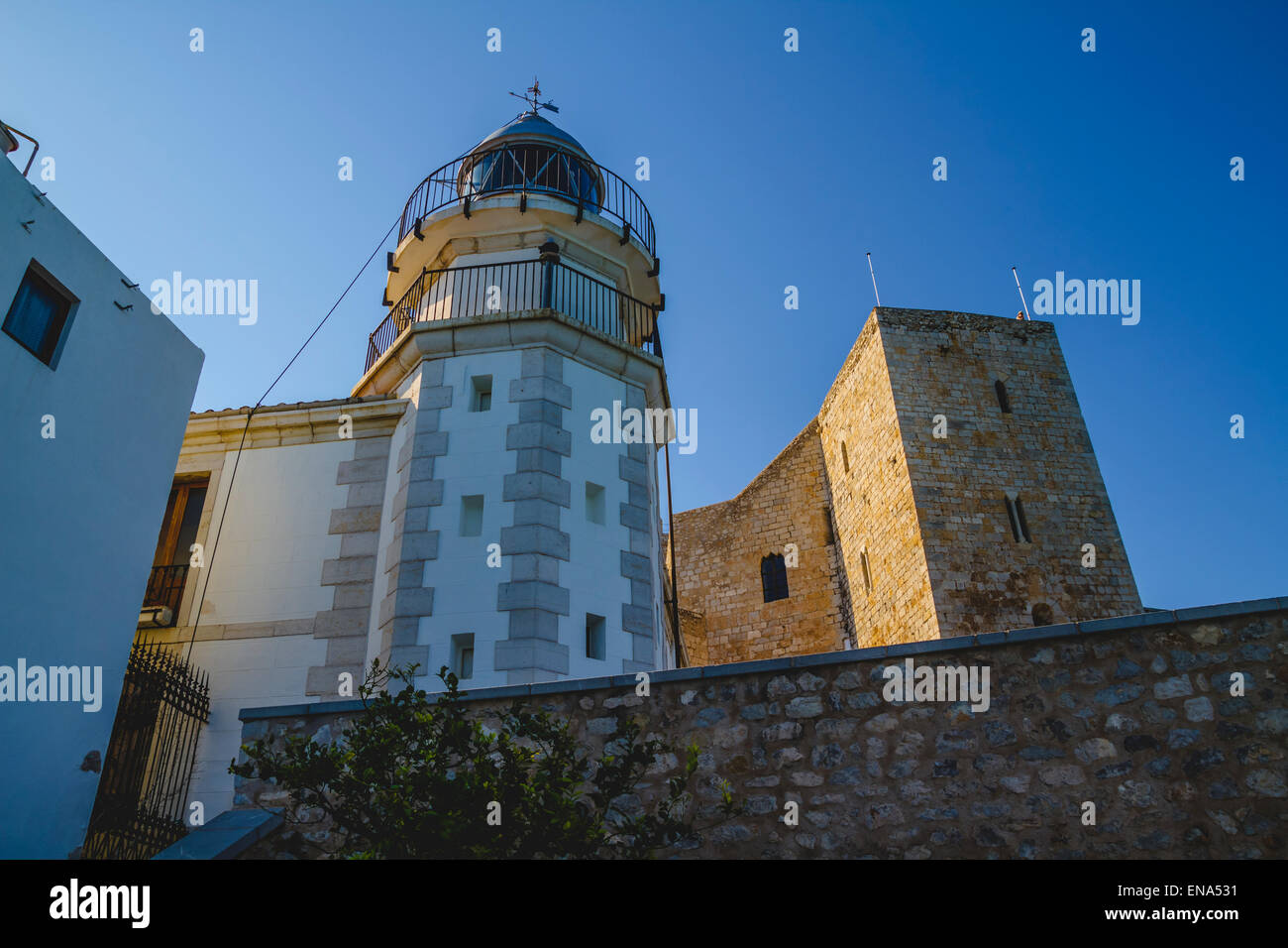 Light house, Tourism, spanish landscape with deep blue sea ...