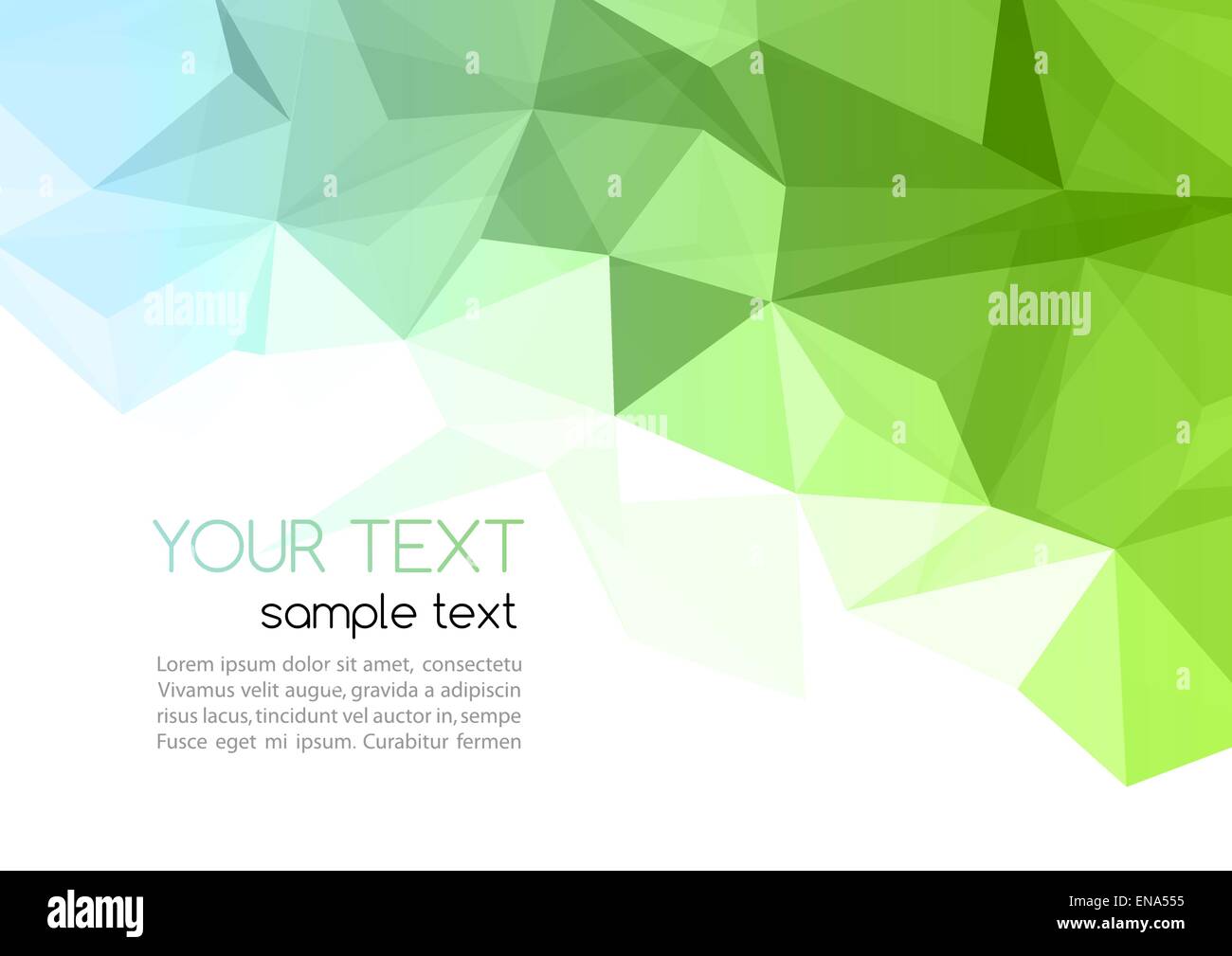 Vector color abstract geometric banner with triangle Stock Vector Image ...