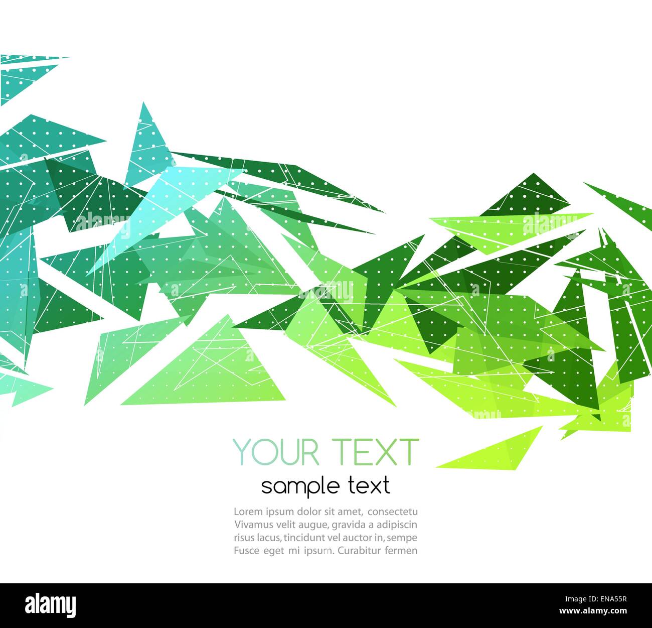 Vector color abstract geometric banner with triangle Stock Vector Image ...