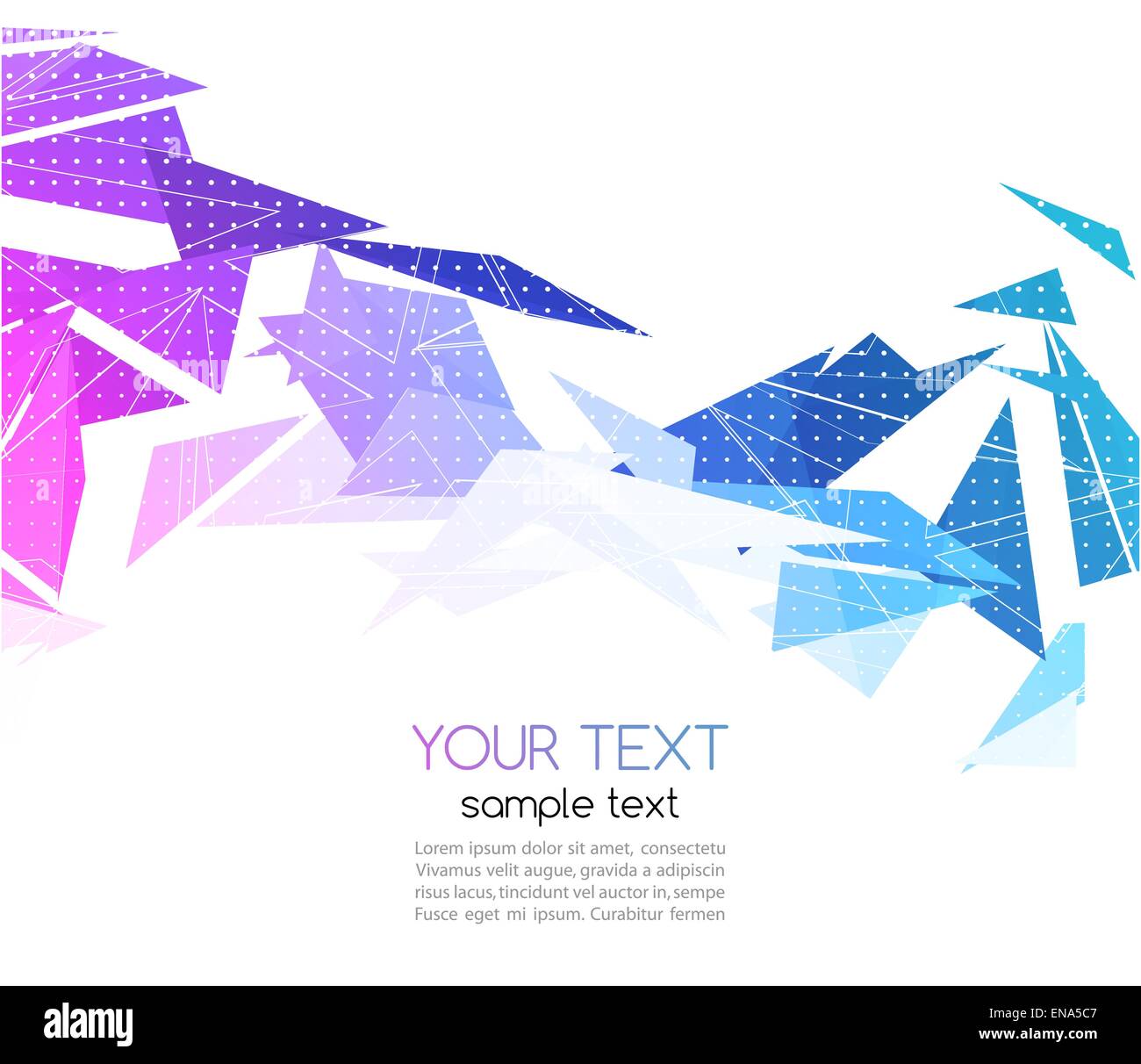 Vector color abstract geometric banner with triangle Stock Vector Image ...