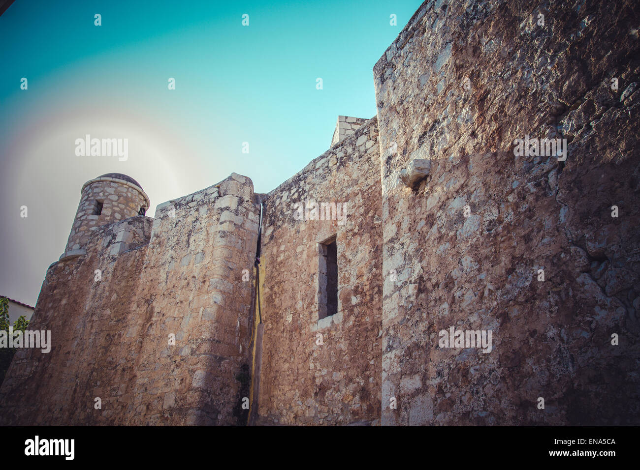 castle, penyscola views, beautiful city of Valencia in Spain Stock ...