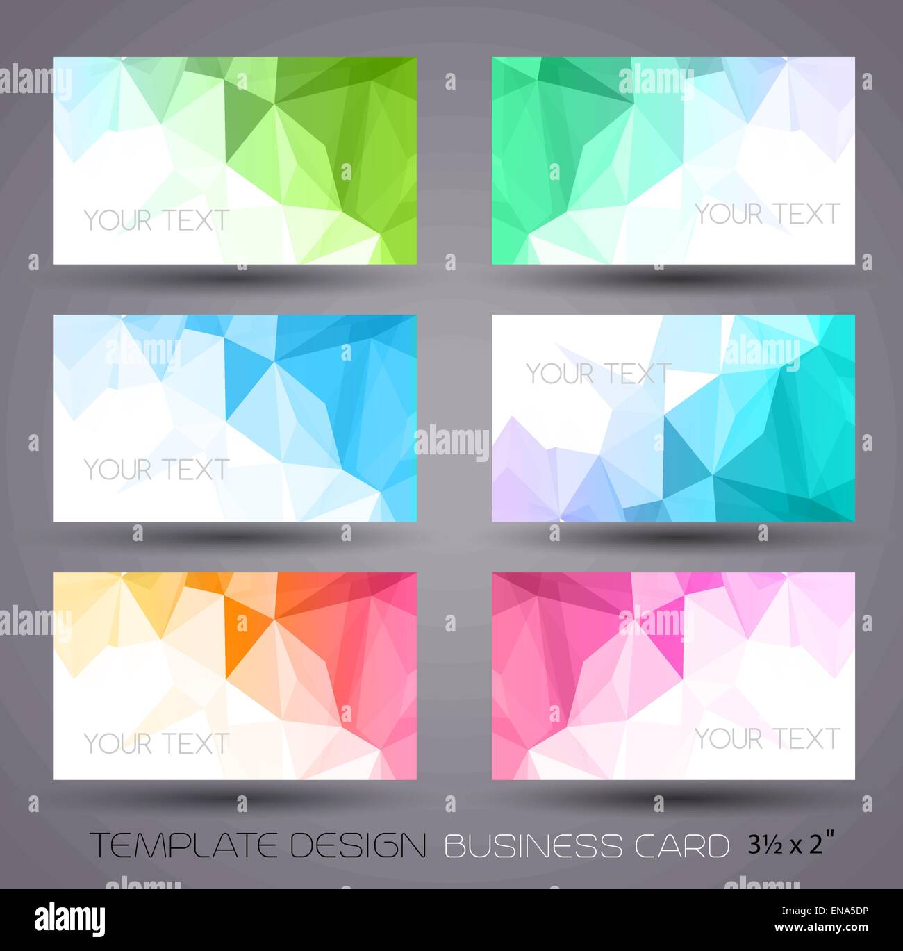 Vector color abstract geometric banner with triangle Stock Vector Image ...
