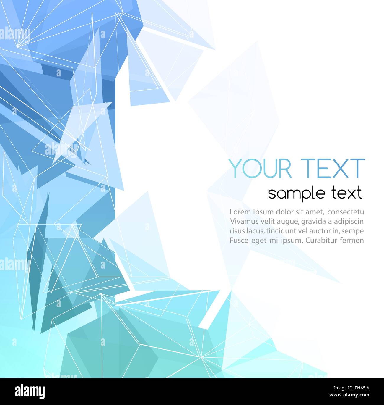 Vector color abstract geometric banner with triangle Stock Vector Image & Art - Alamy