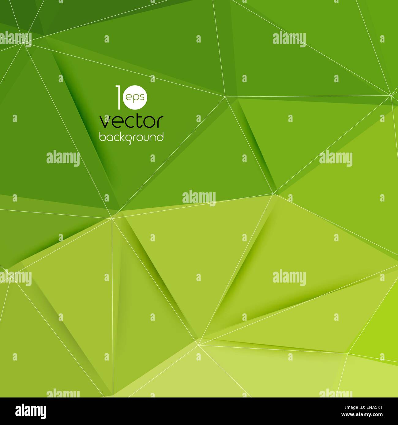 Vector abstract geometric green background with triangle Stock Vector ...