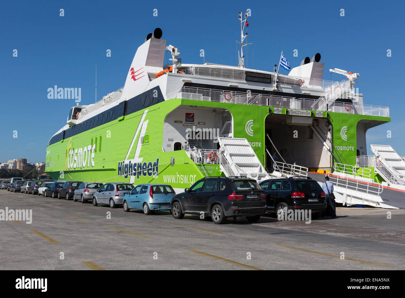 The Ro/Ro high speed ferry Highspeed 4 (IMO 9216183) from Hellenic ...