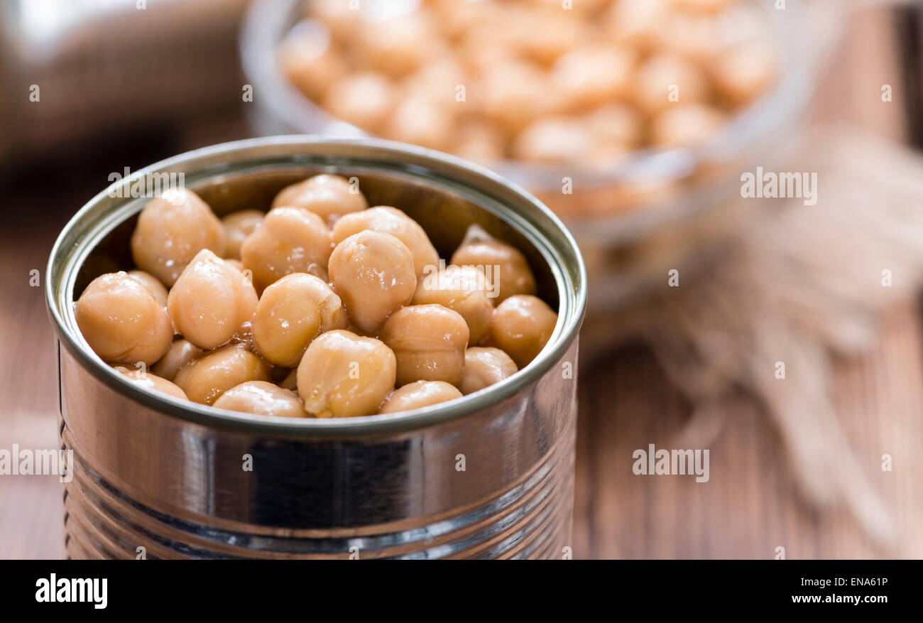 Tin chick peas hi-res stock photography and images - Alamy