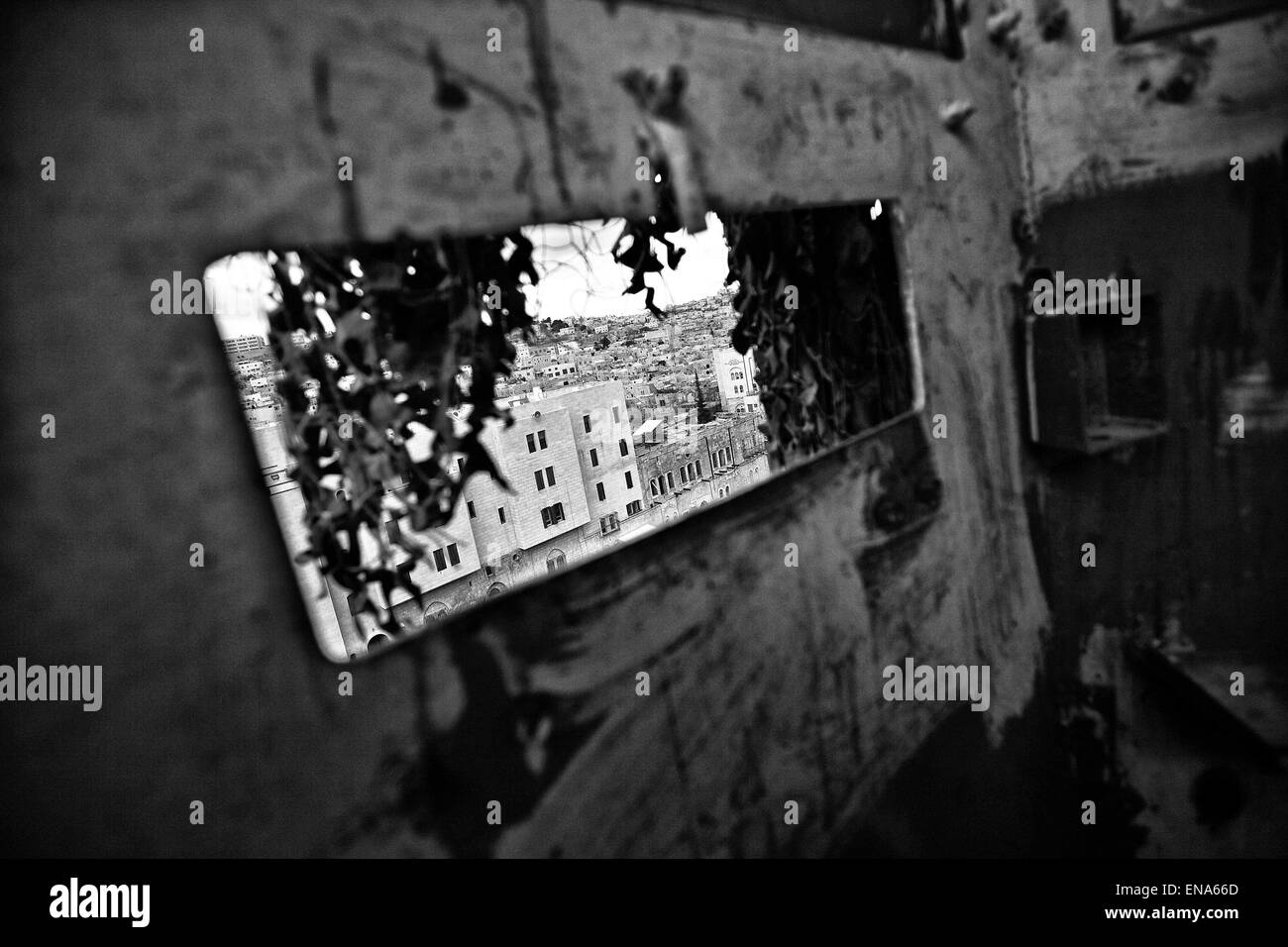 Palestine. 22nd Mar, 2011. A view of the old city of Hebron from inside ...