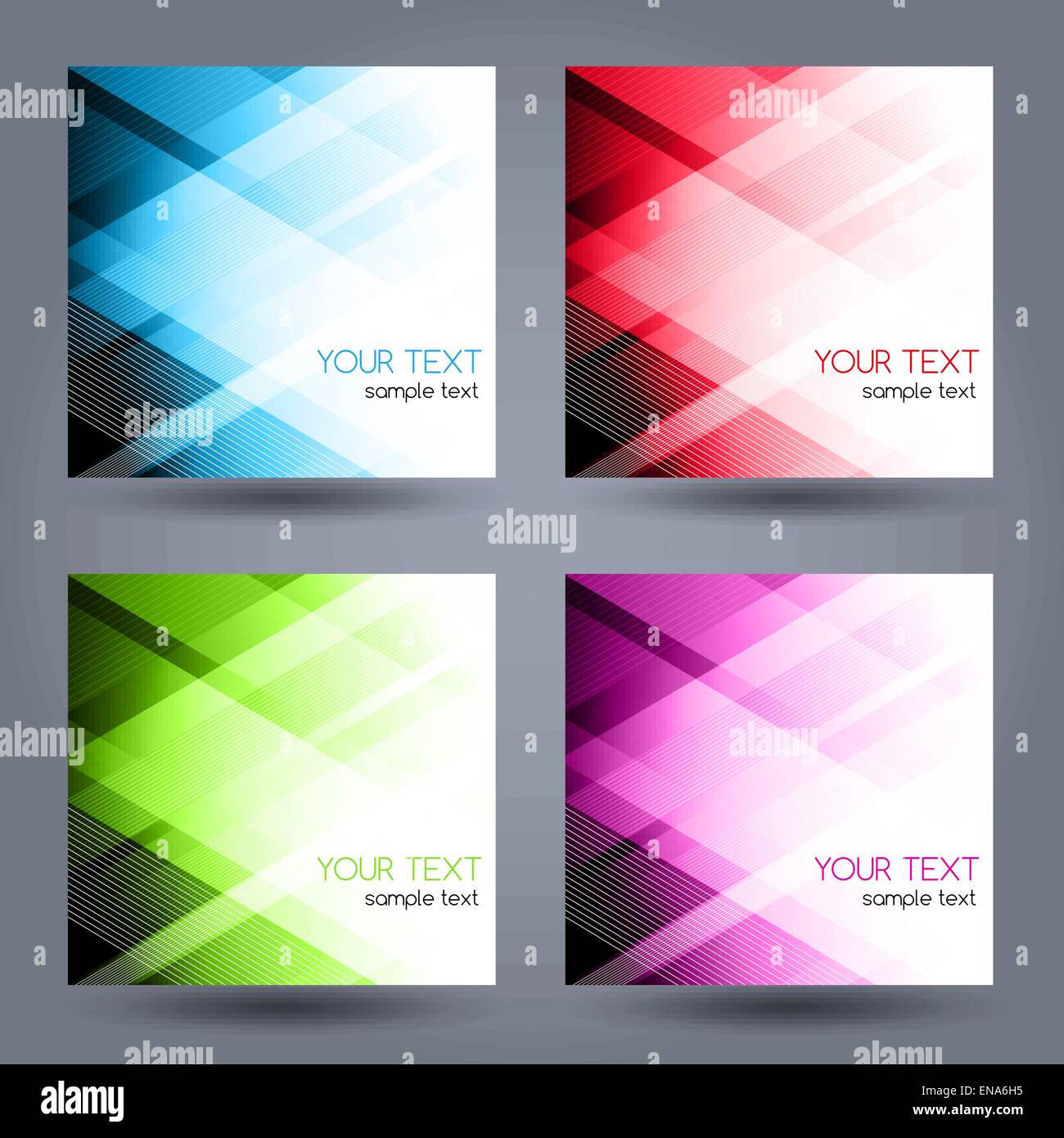 Vector color abstract geometric banner with triangle Stock Vector Image ...