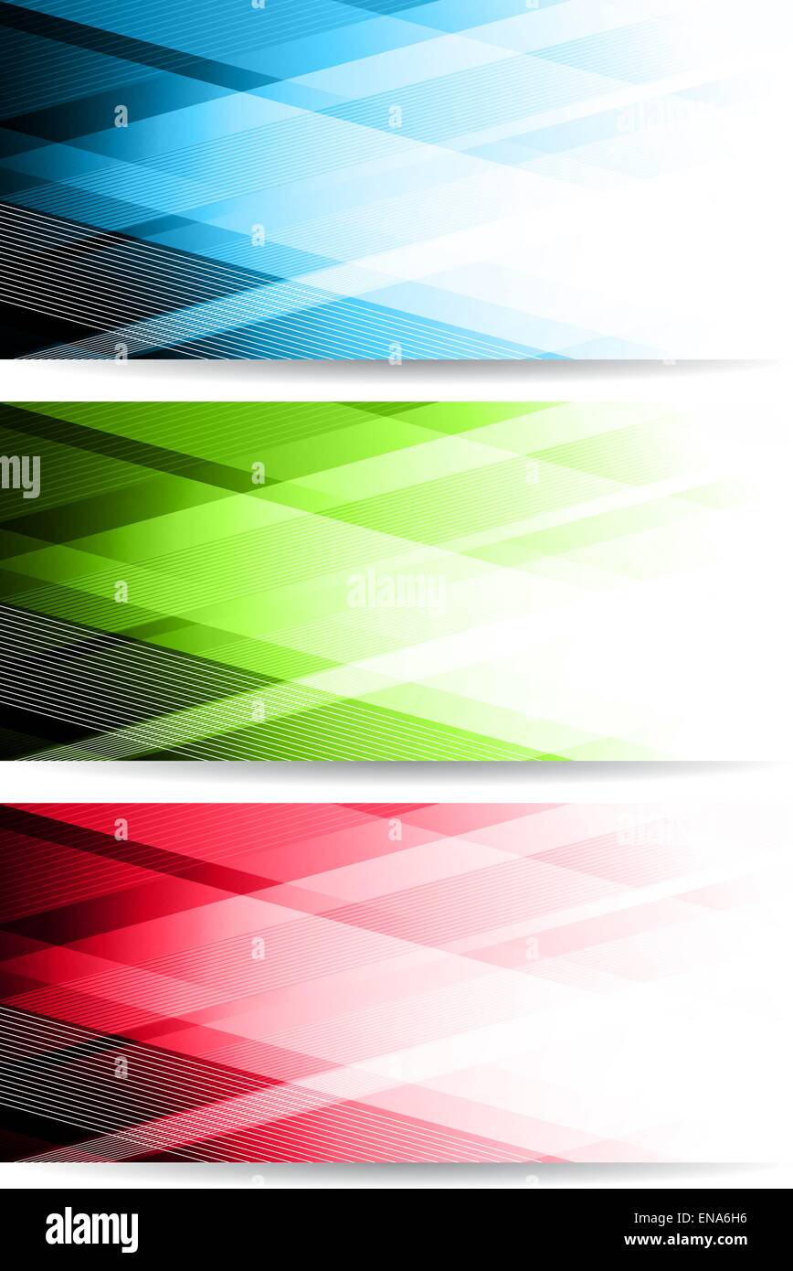 Vector color abstract geometric banner with triangle Stock Vector Image ...