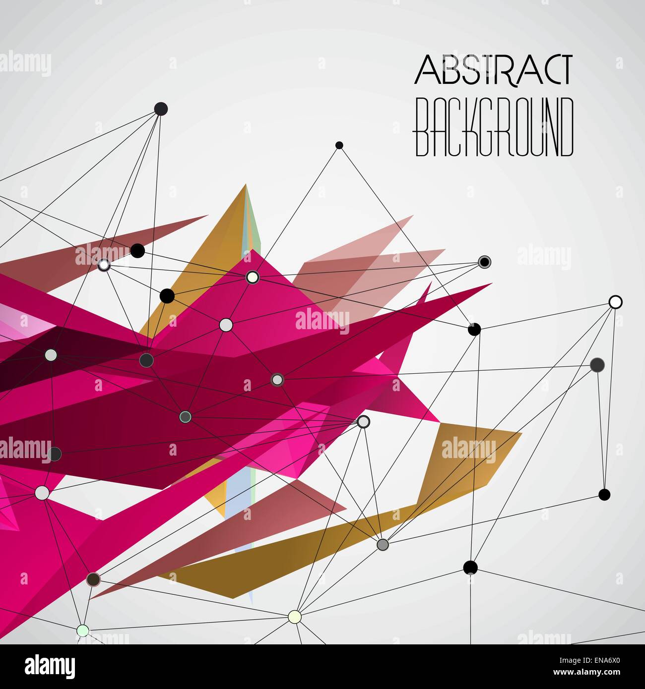 Vector color abstract geometric banner with triangle Stock Vector Image ...