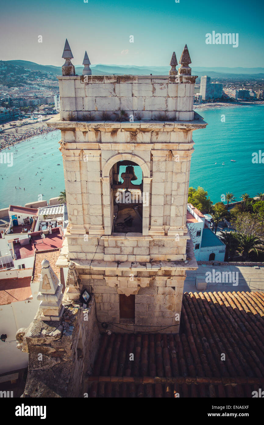 Bell tower peniscola castle hi-res stock photography and images - Alamy