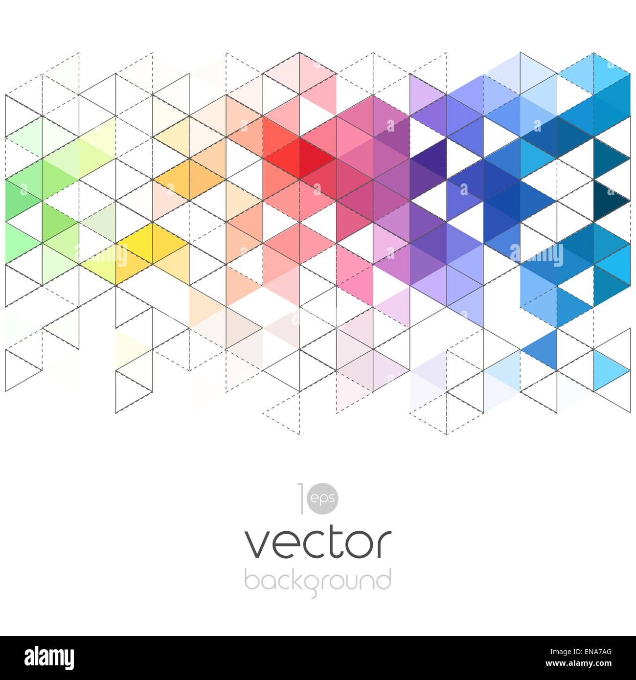 Vector color abstract geometric banner with triangle Stock Vector Image ...