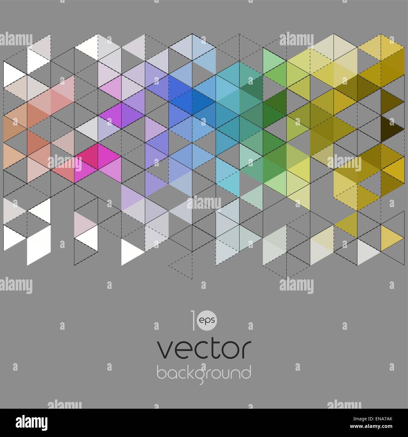 Vector Color Abstract Geometric Banner With Triangle Stock Vector Image And Art Alamy