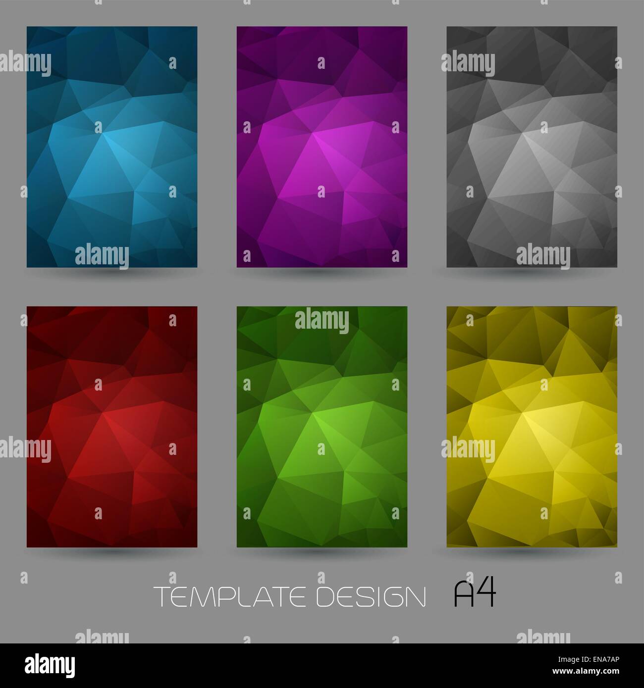 Vector color abstract geometric banner with triangle Stock Vector Image ...