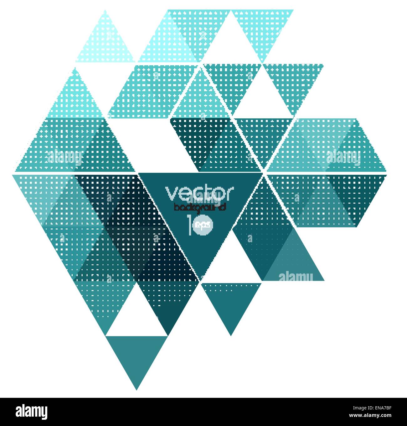 Vector color abstract geometric banner with triangle Stock Vector Image ...