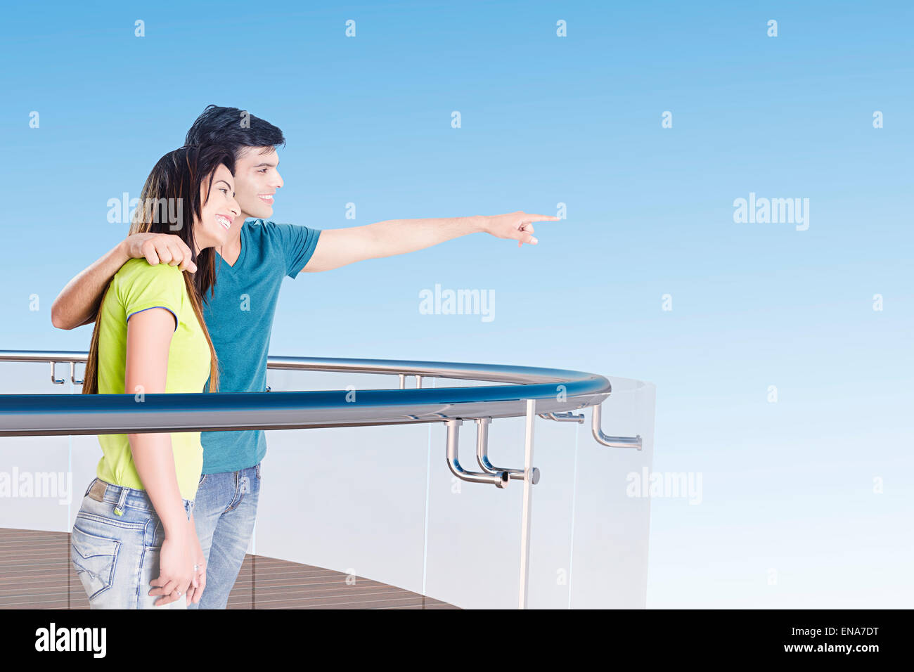 Hands holding railing hi-res stock photography and images - Alamy