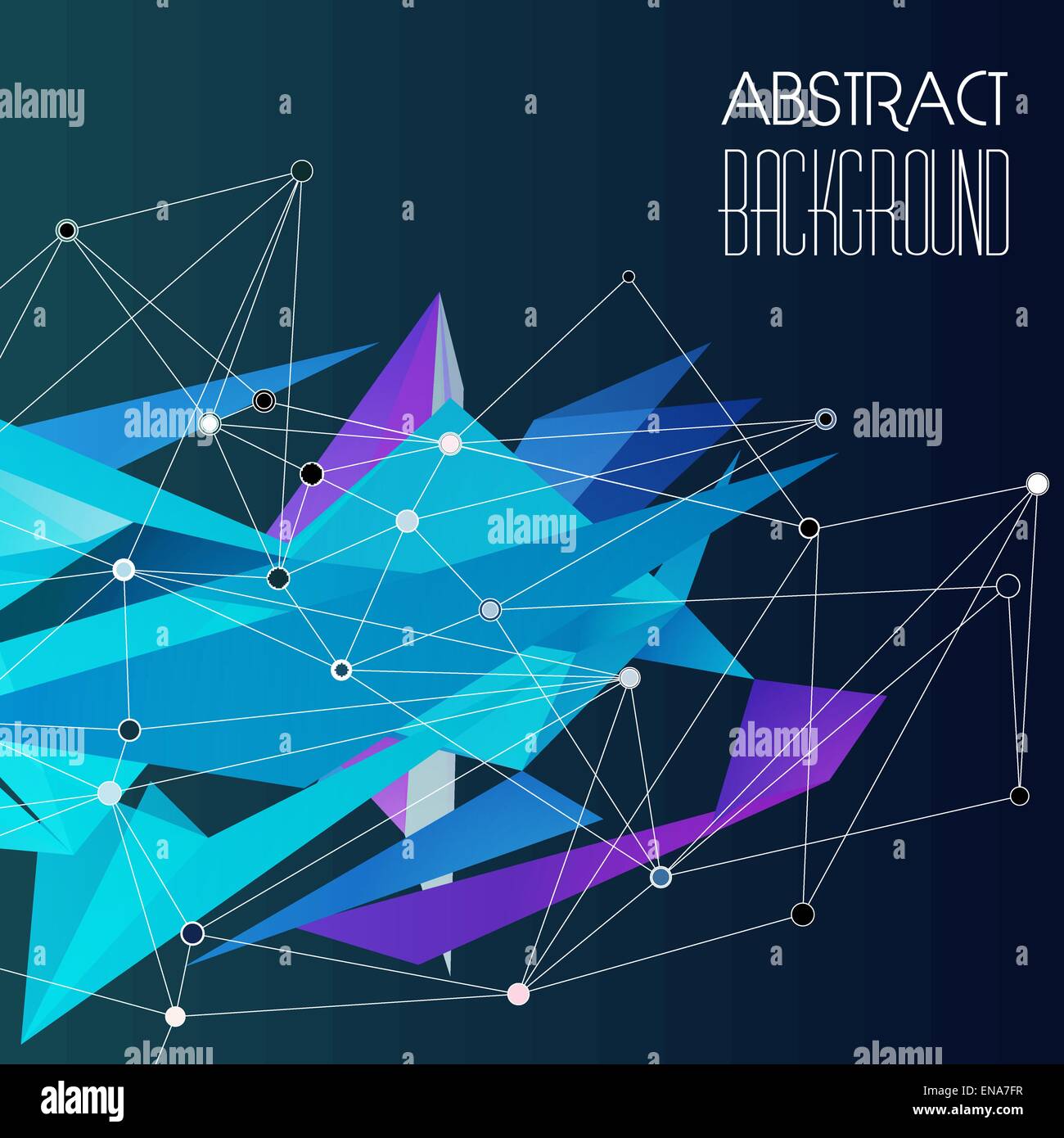 Vector color abstract geometric banner with triangle Stock Vector Image ...