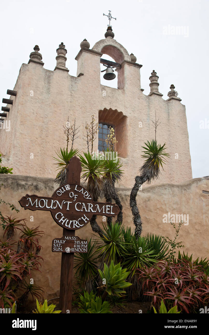 Our Lady of Mount Carmel Church in Montecito, California Stock Photo ...