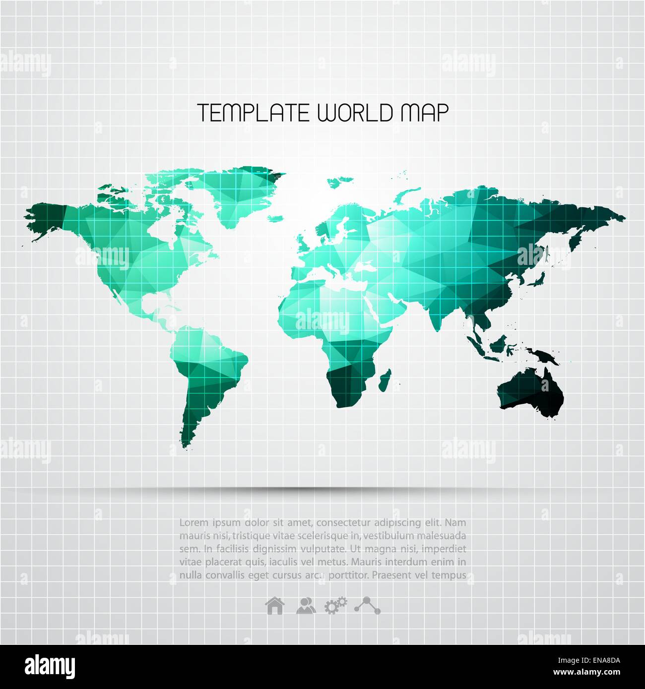 Abstract background with vector world map. EPS 10 Stock Vector Image ...