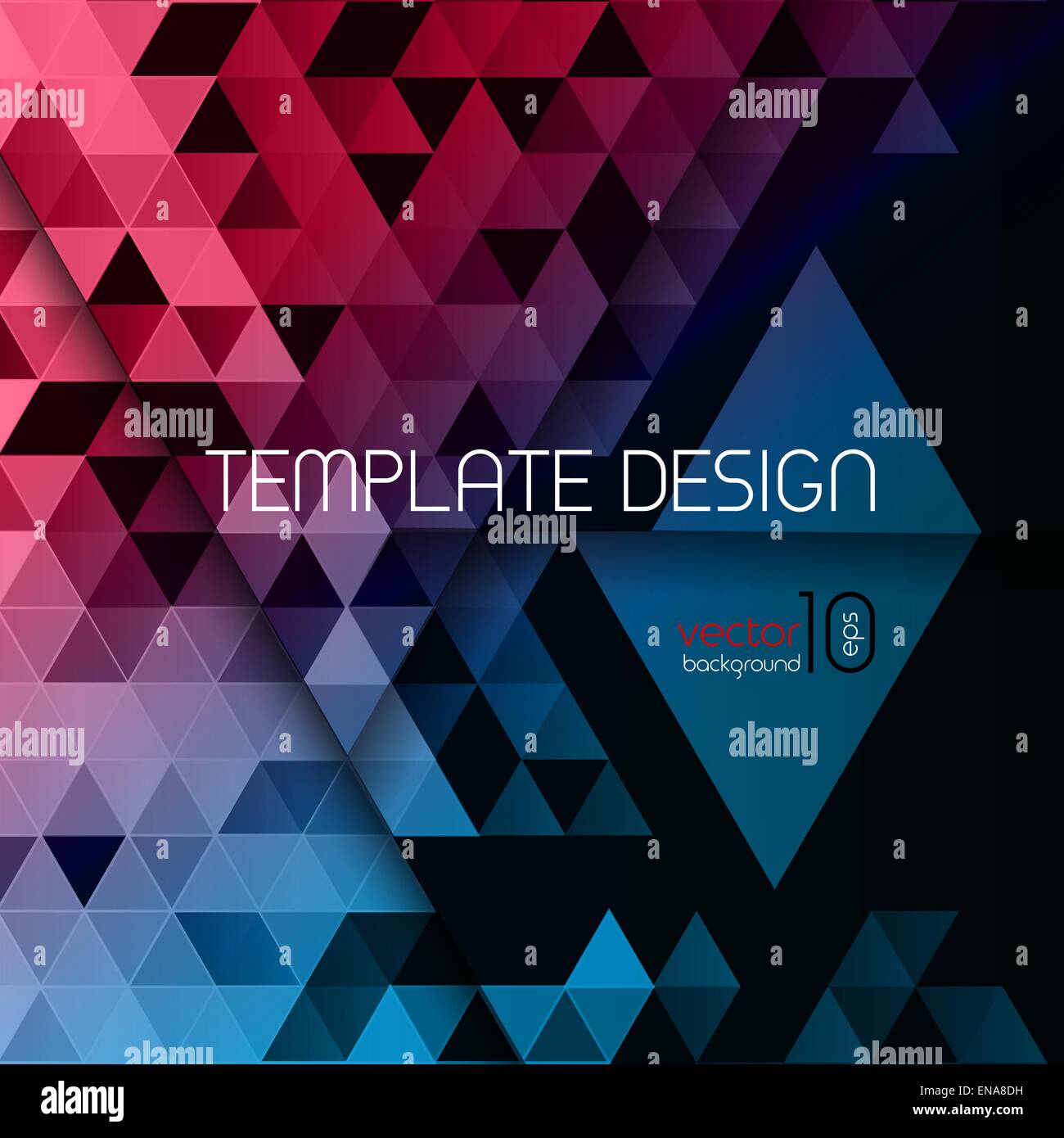 Polygonal pyramid of triangles Stock Vector Images - Alamy
