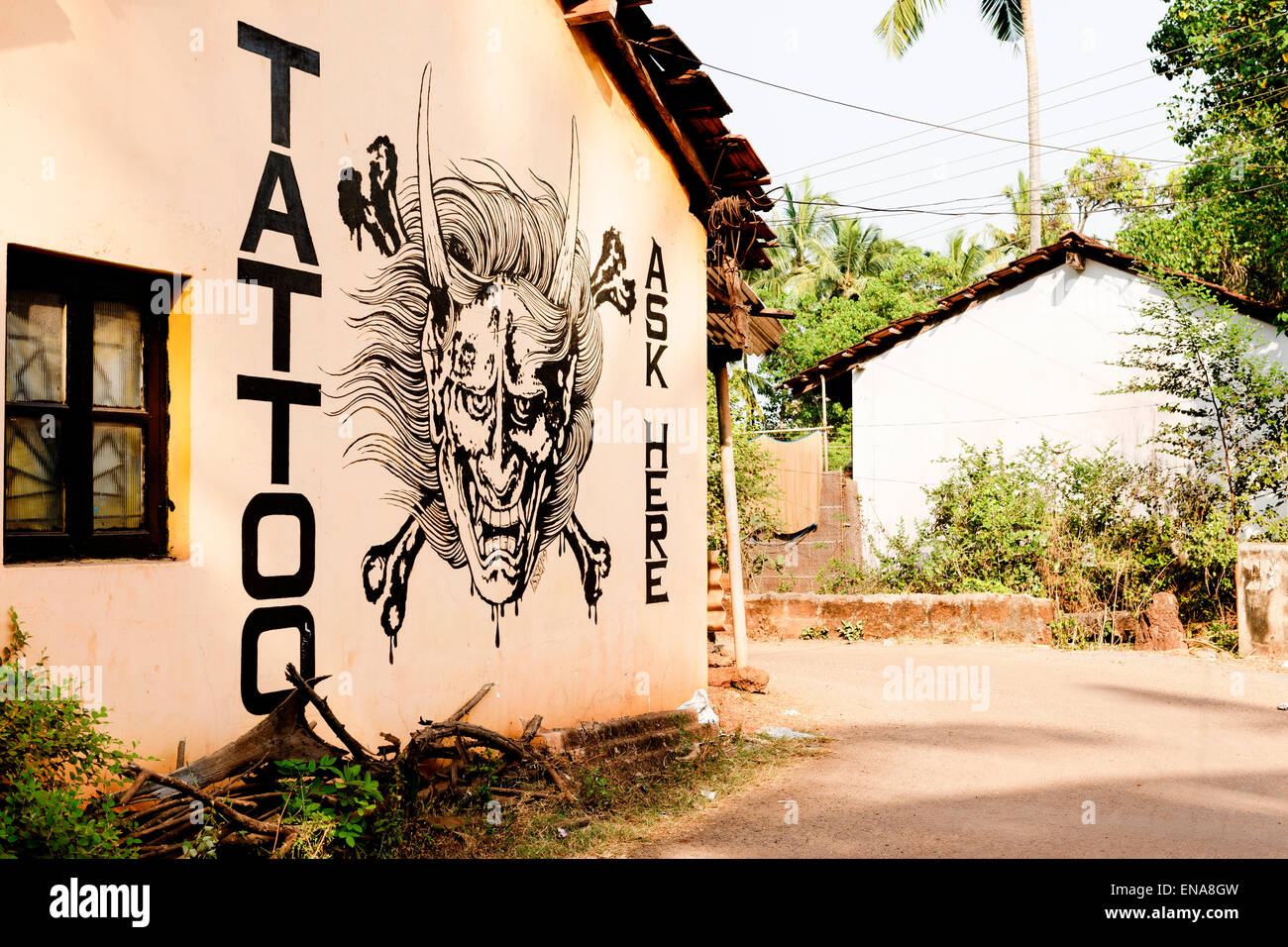 Anjuna beach road hi-res stock photography and images - Alamy