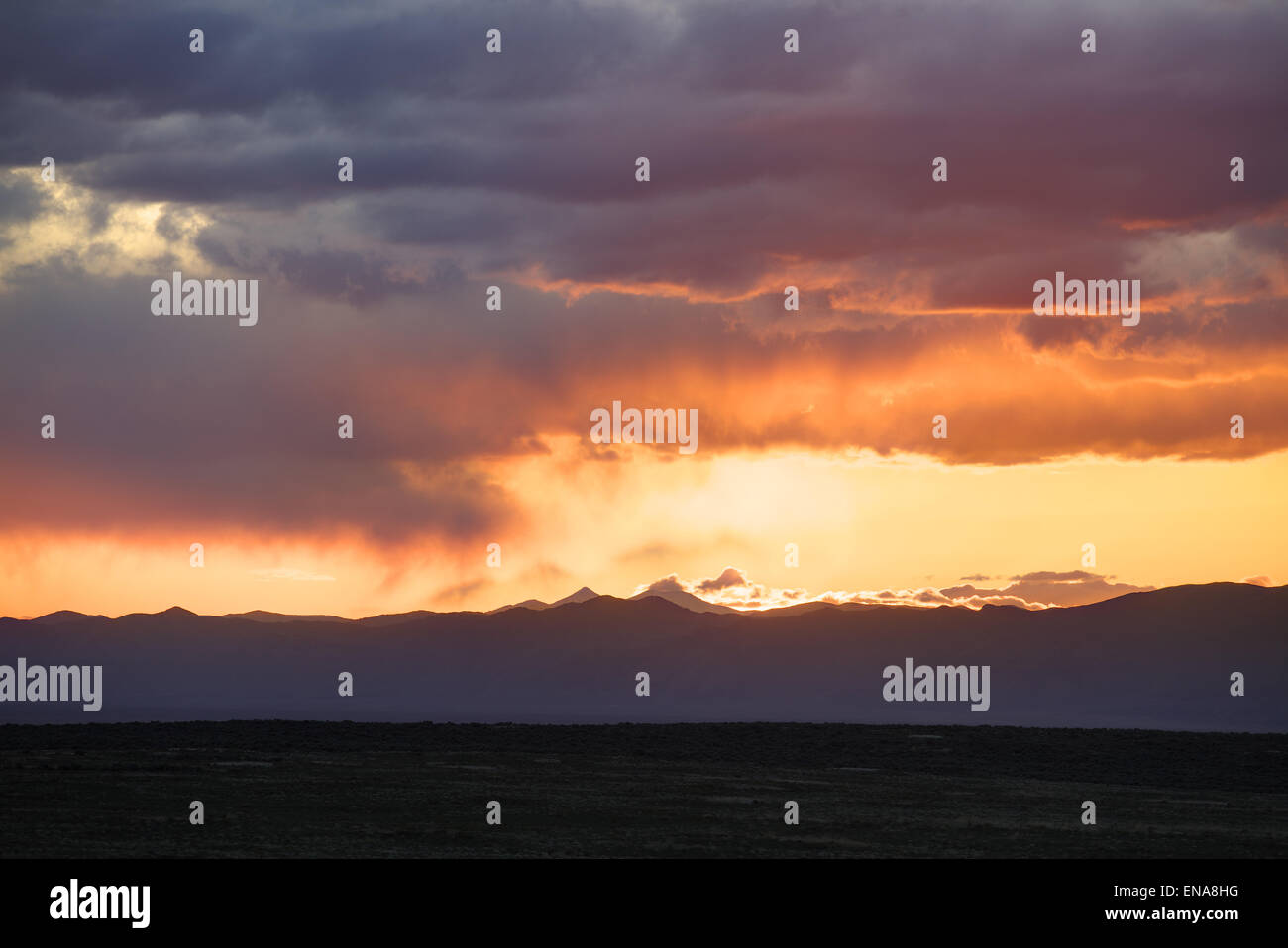 A glowing sunset Stock Photo - Alamy
