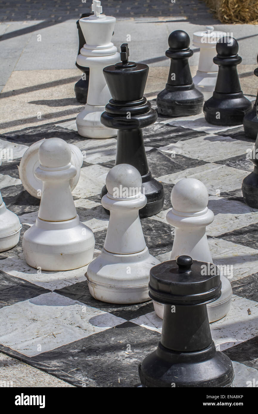 Giant chess game abstract concept hi-res stock photography and images ...