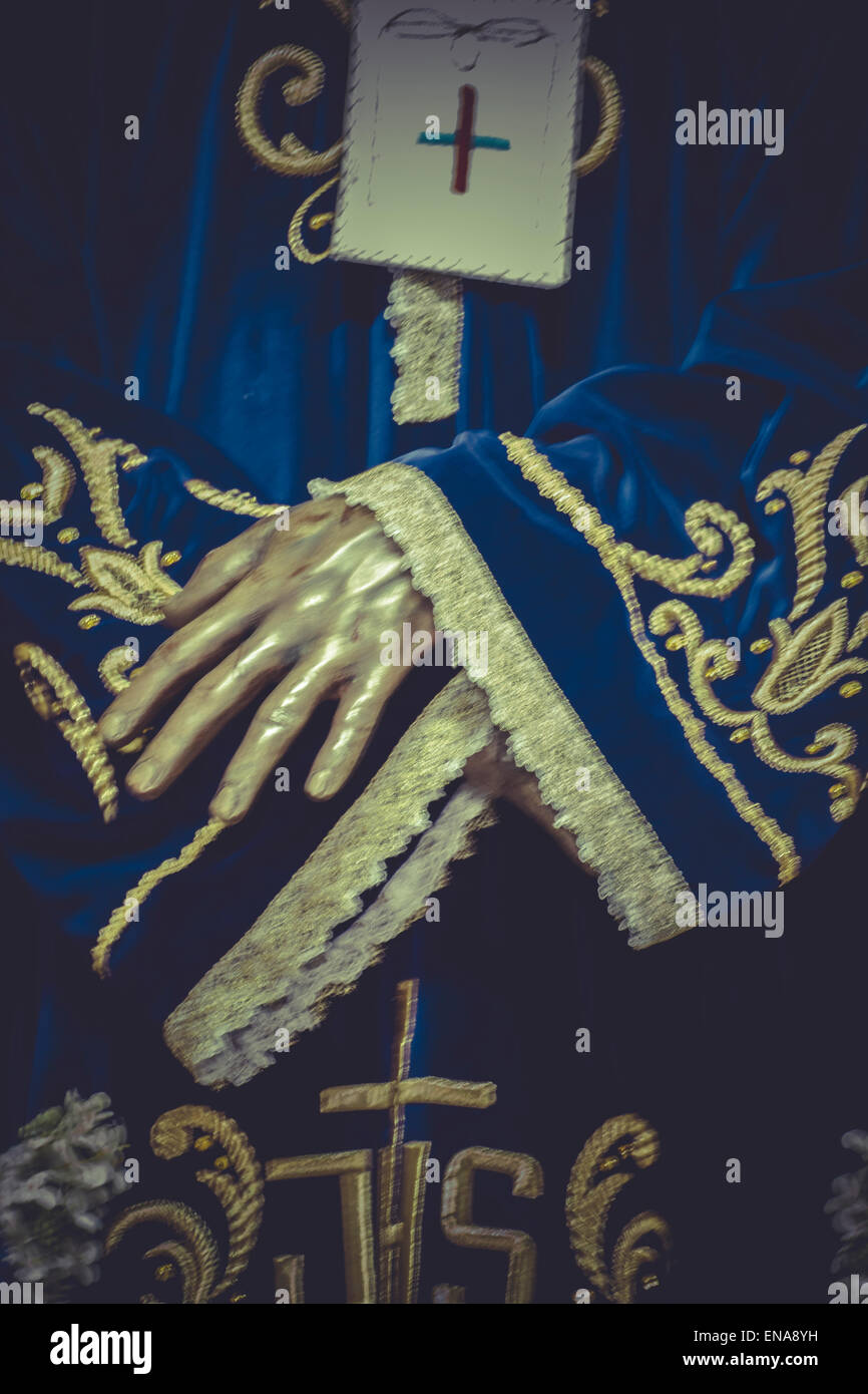 image of Jesus Christ with purple mantle, worship and religion Stock ...