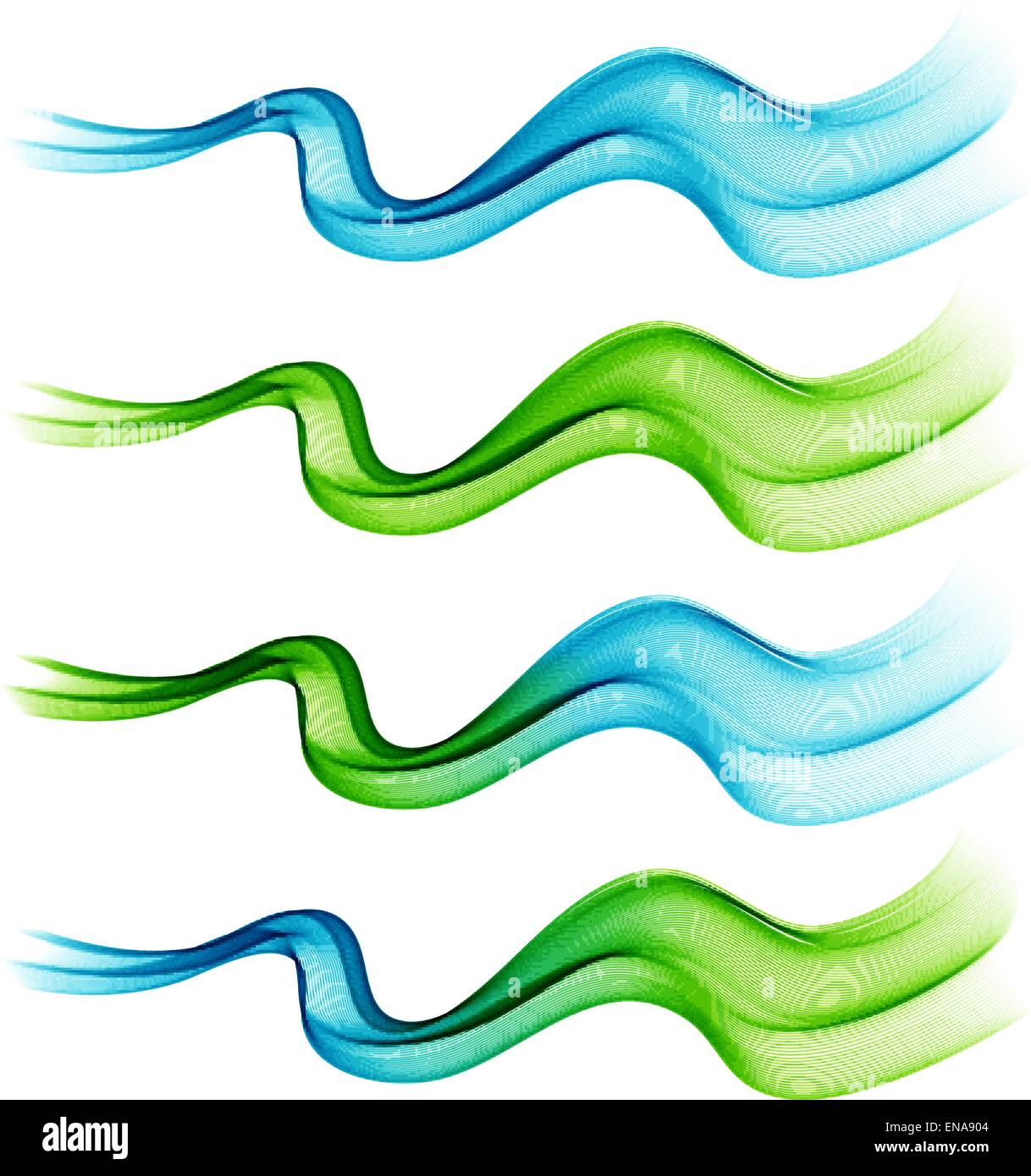 Vector illustration Abstract colorful transparent wave. EPS 10 Stock ...