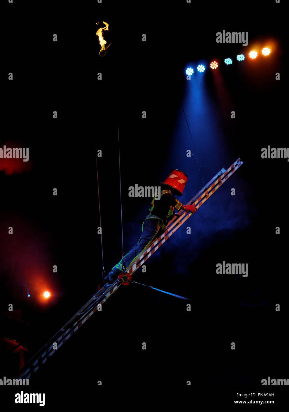 Alex the Fireman performs at the Netherlands National Circus Stock ...