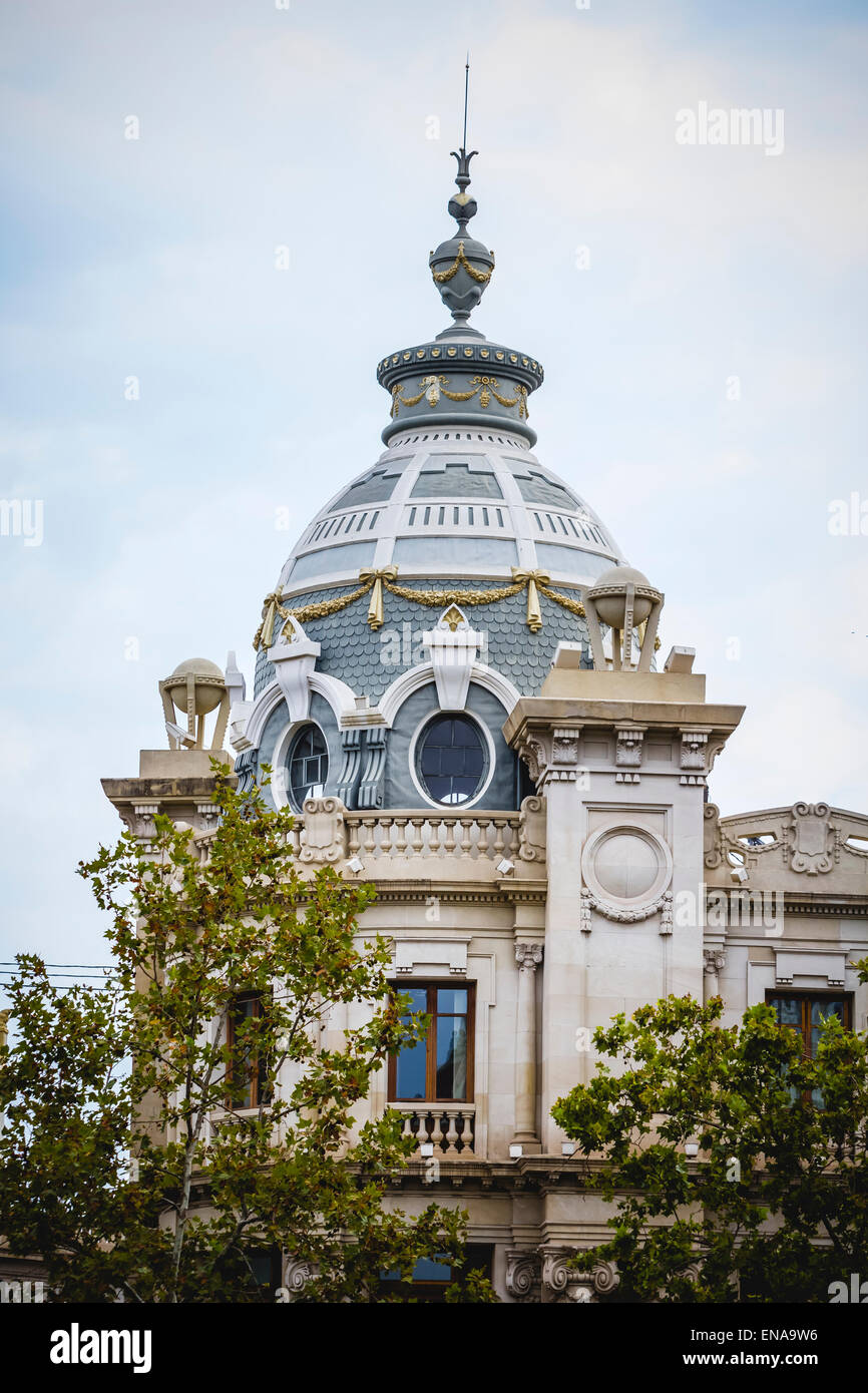 tipical architecture of the Spanish city of Valencia Stock Photo - Alamy