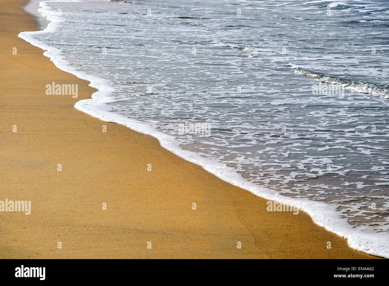 Sea foam on Varca Beach, Salcette Goa Stock Photo - Alamy