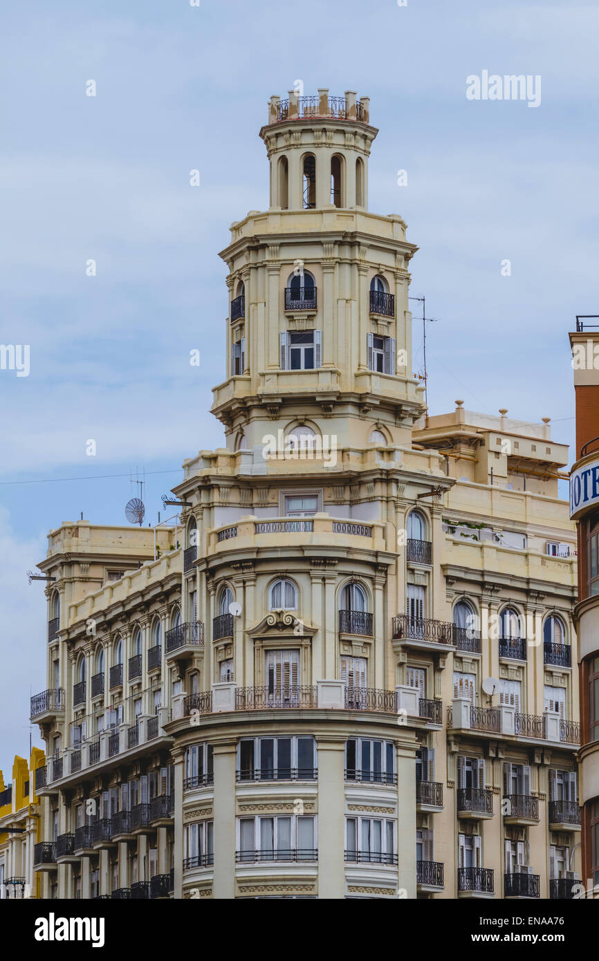 tipical architecture of the Spanish city of Valencia Stock Photo - Alamy