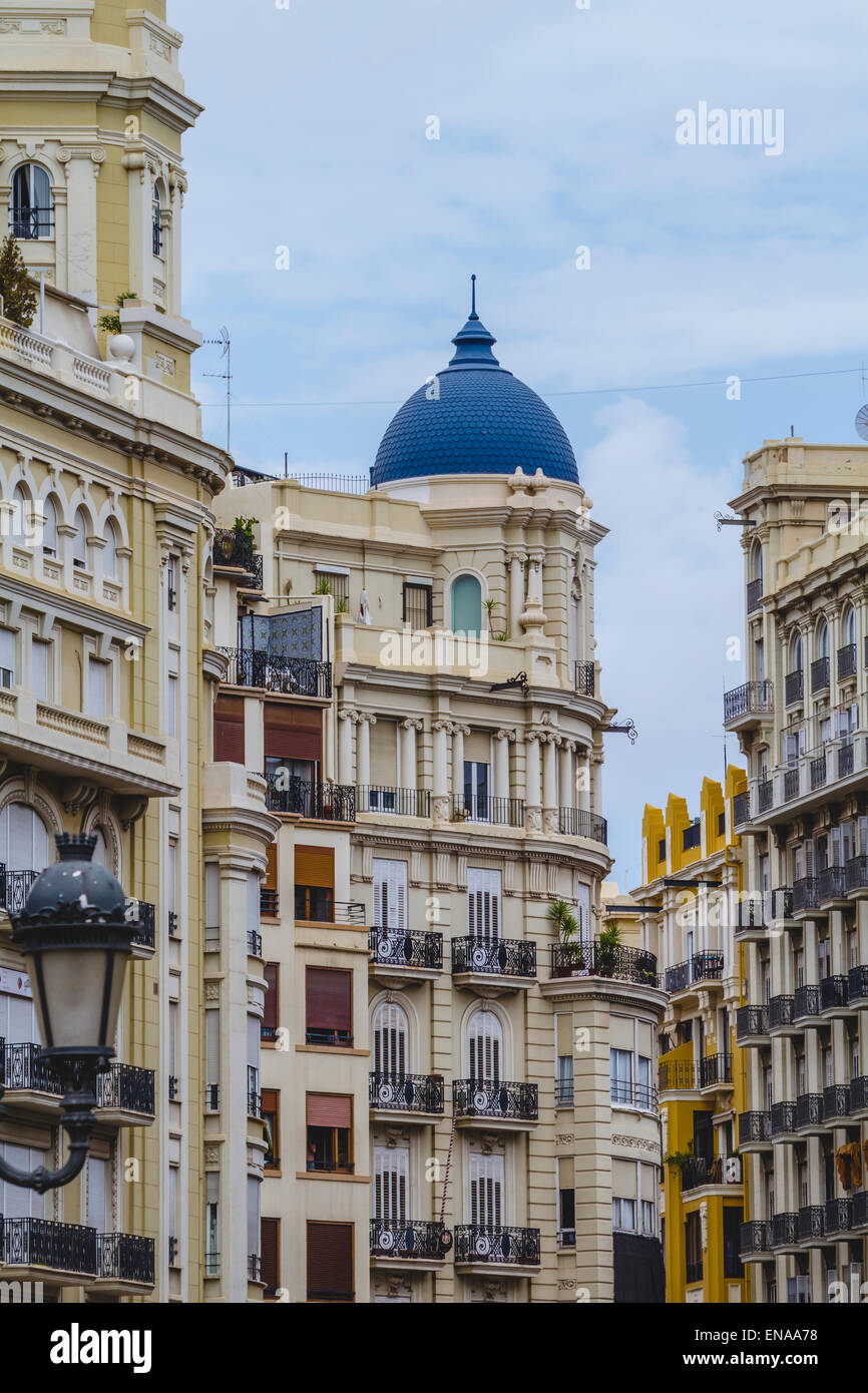 tipical architecture of the Spanish city of Valencia Stock Photo - Alamy