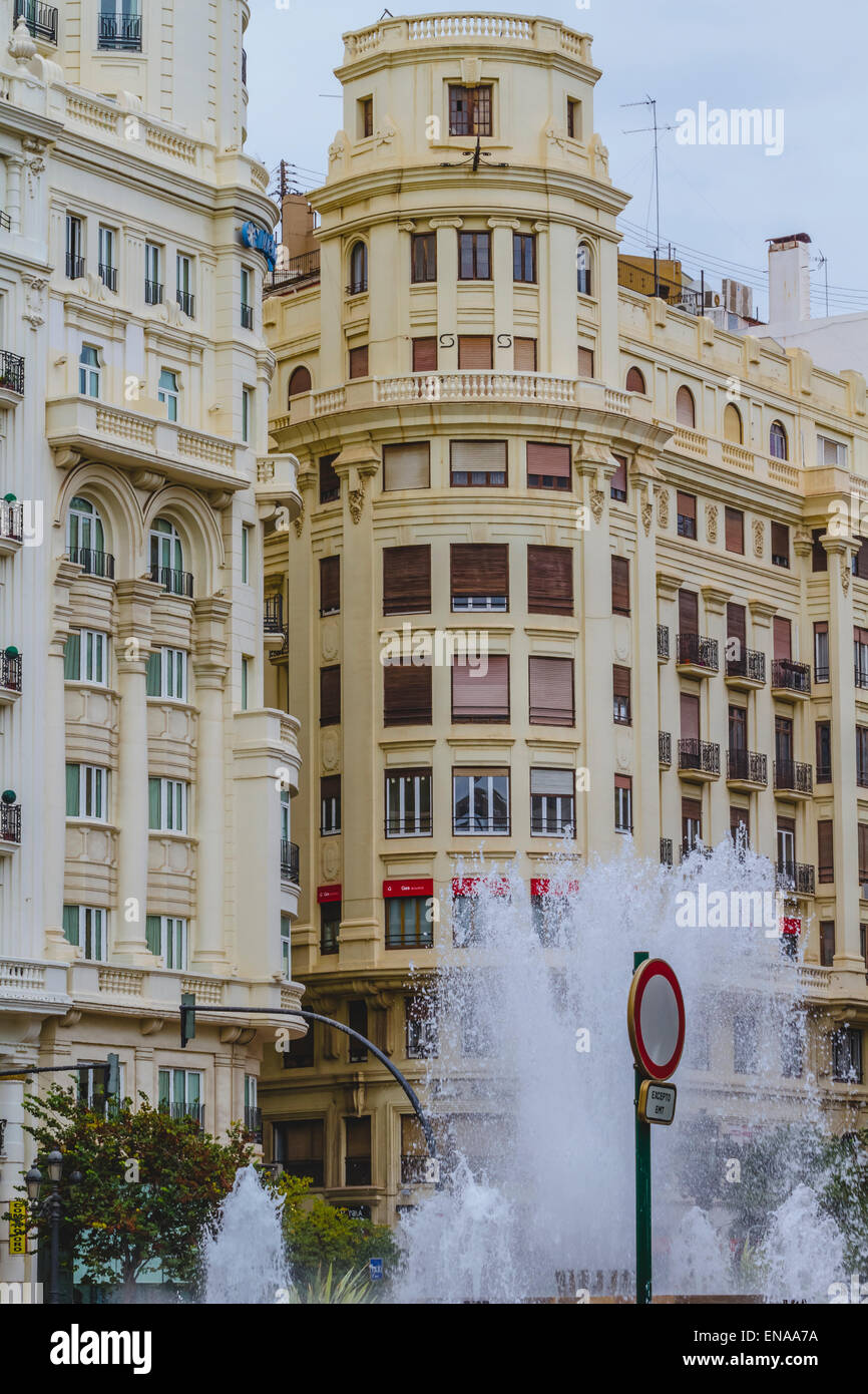 tipical architecture of the Spanish city of Valencia Stock Photo - Alamy