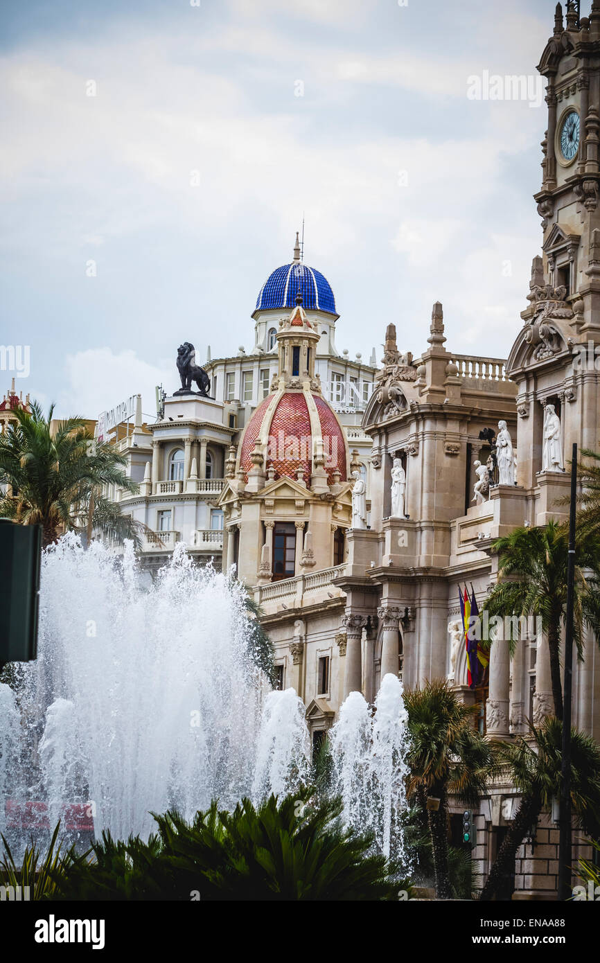 tipical architecture of the Spanish city of Valencia Stock Photo - Alamy