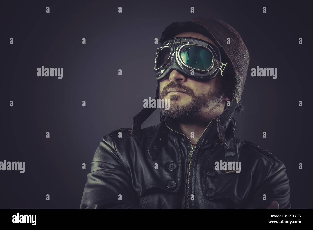 Ww2 raf pilot goggles hi-res stock photography and images - Alamy