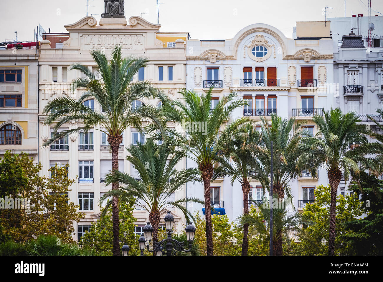 tipical architecture of the Spanish city of Valencia Stock Photo - Alamy
