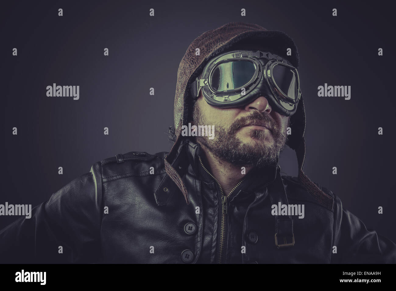 Ww2 raf pilot goggles hi-res stock photography and images - Alamy