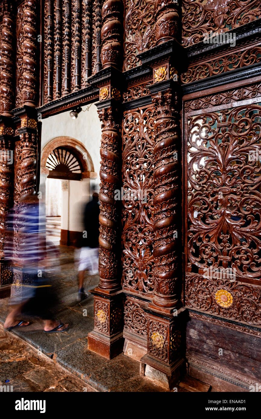 Interior of Se Cathedral, Old Goa Stock Photo - Alamy