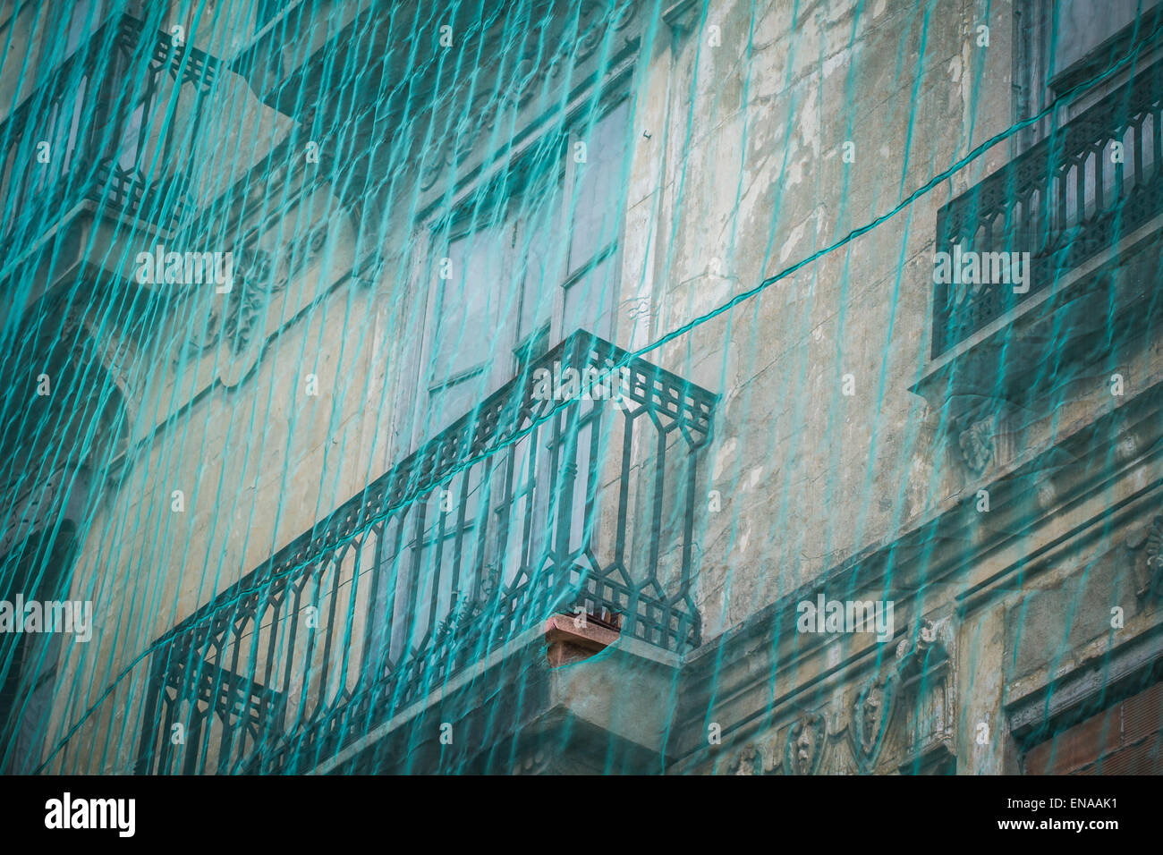 building restoration, Spanish city of Valencia, Mediterranean ...