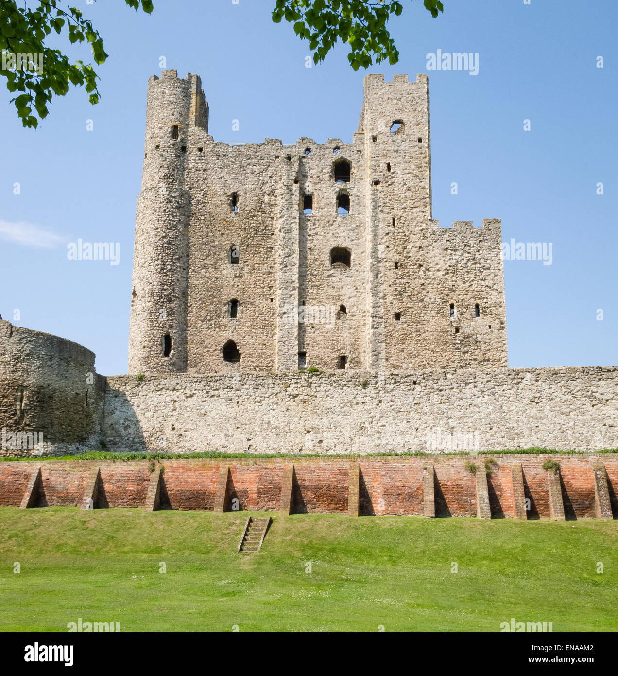 Rochester castle, Kent with its Norman keep Stock Photo - Alamy