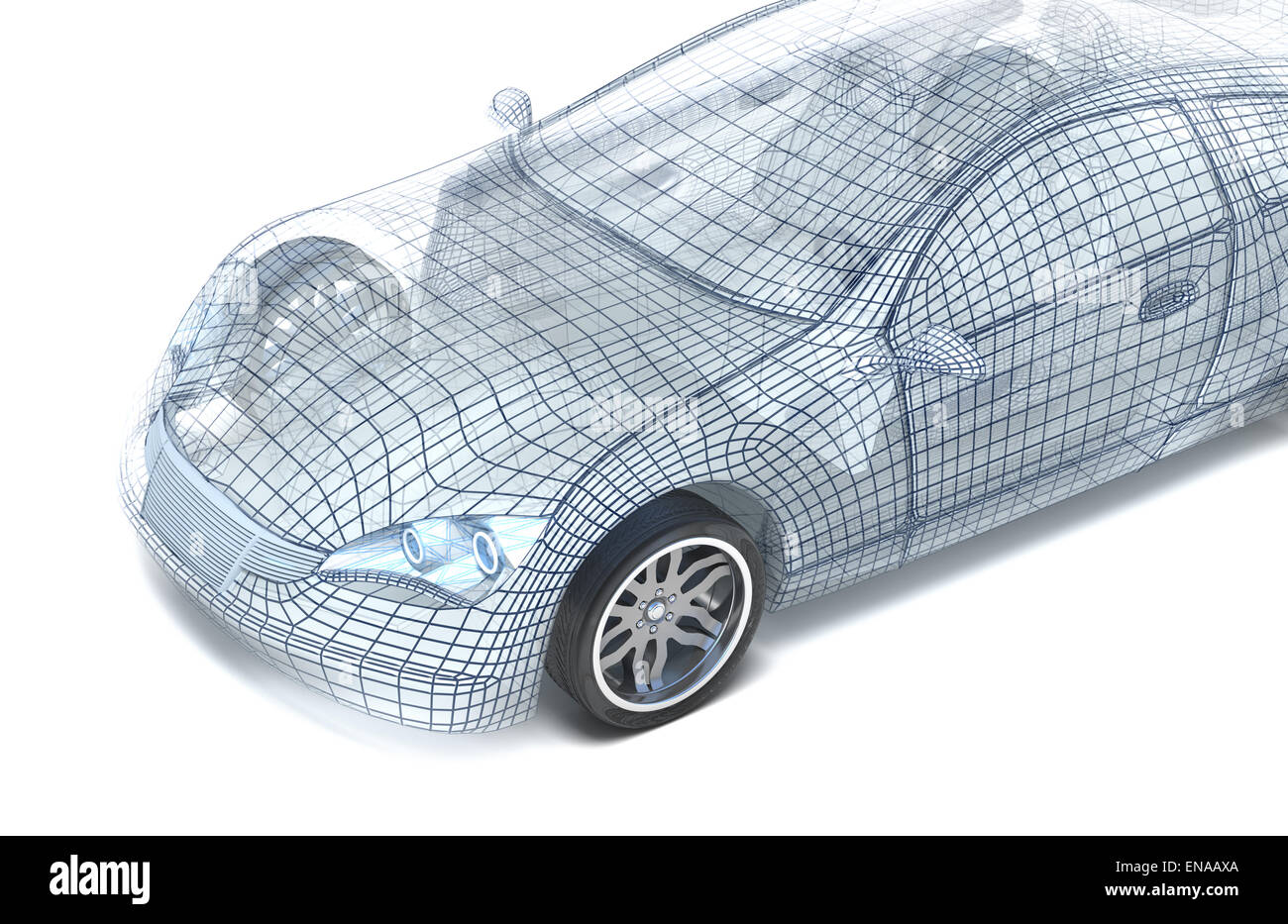 Car design, wire model Stock Photo - Alamy