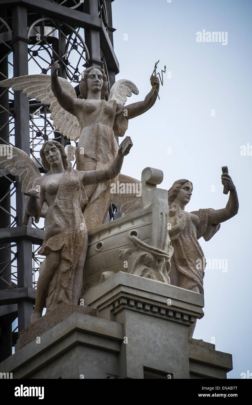 angels, Spanish city of Valencia, Mediterranean architecture Stock ...