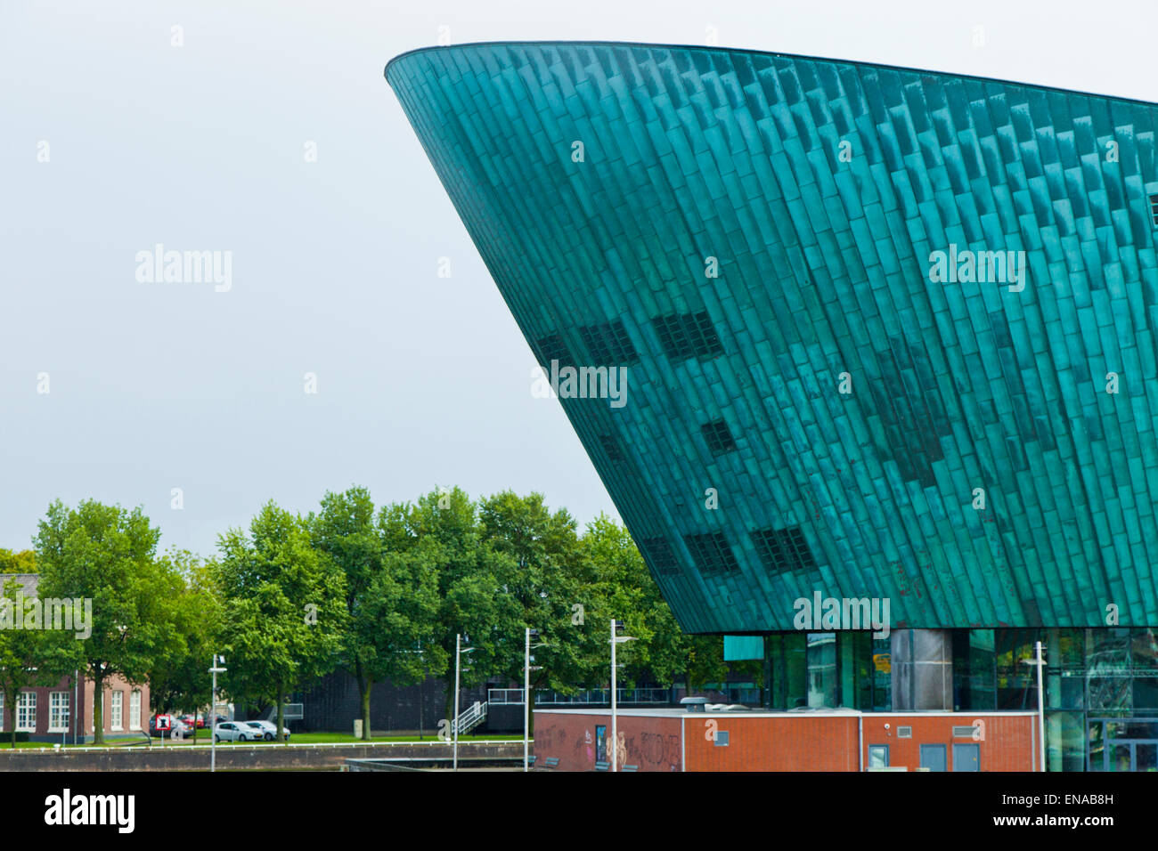 The wall of the Science Center Nemo Amsterdam Holland Stock Photo - Alamy