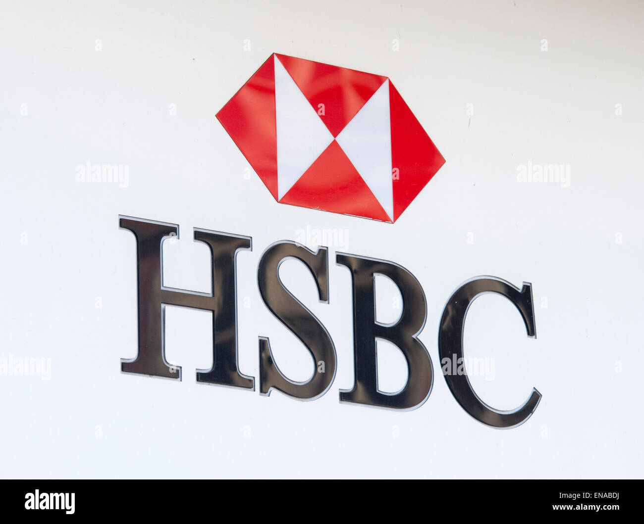 HSBC bank branch signage Stock Photo - Alamy