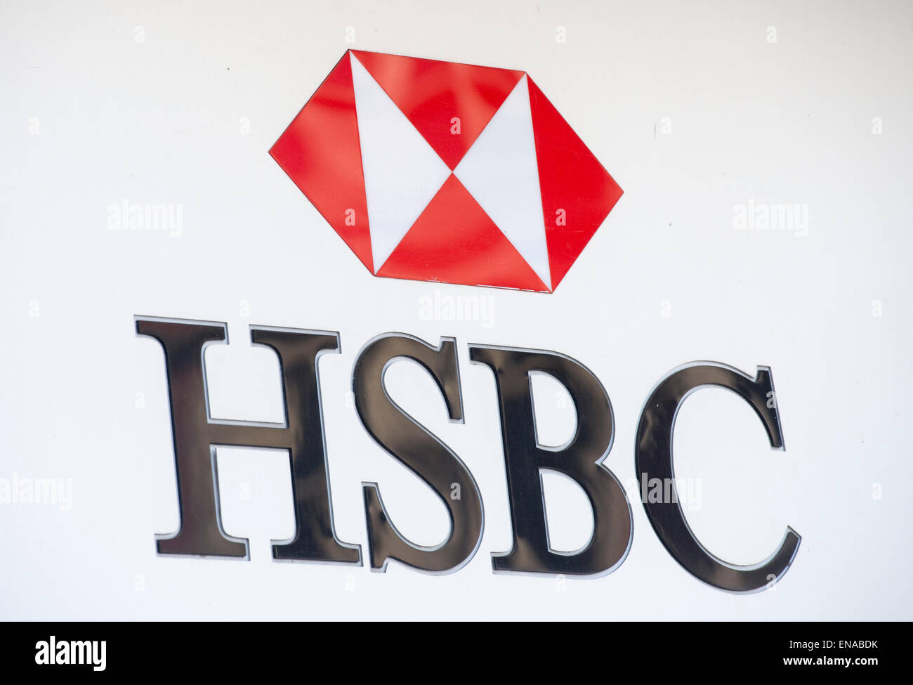 HSBC bank branch signage Stock Photo - Alamy